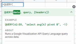 QUERY Function - Google Sheets - Sheets Help