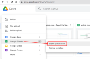 Creating a New Spreadsheet Using Google Sheets - Sheets Help