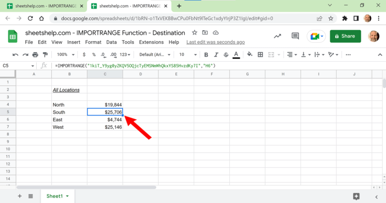 IMPORTRANGE Function - Google Sheets - Sheets Help