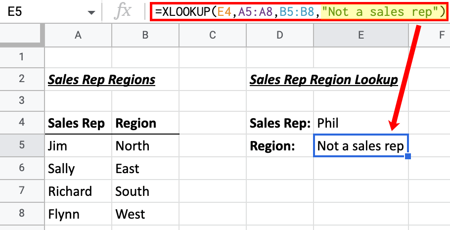 XLOOKUP Function - Google Sheets - Sheets Help