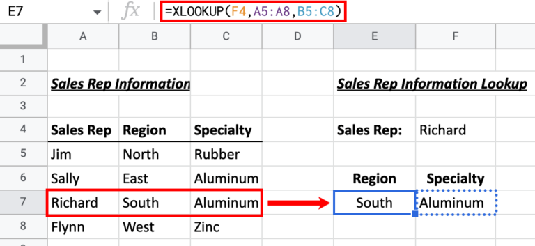 XLOOKUP Function - Google Sheets - Sheets Help