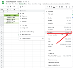 Formatting Cells, Rows, & Columns - Google Sheets - Sheets Help