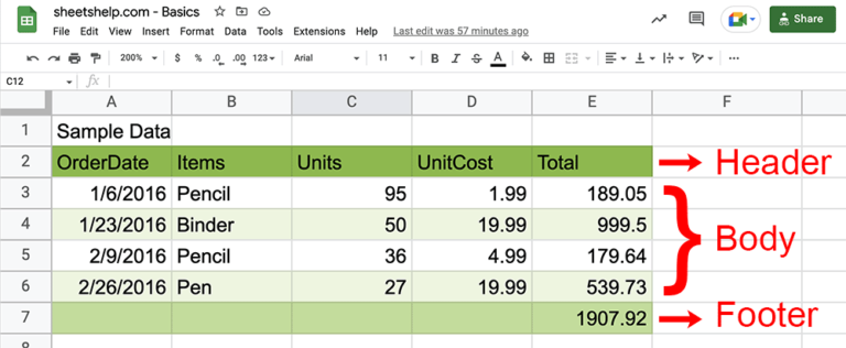 Formatting Cells, Rows, & Columns - Google Sheets - Sheets Help