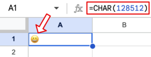CHAR Function - Google Sheets - Sheets Help