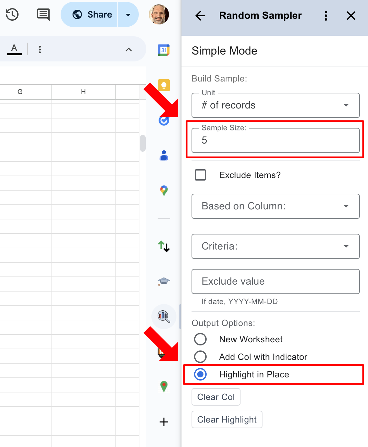 Taking a Random Sample in Google Sheets: Two Methods - Sheets Help
