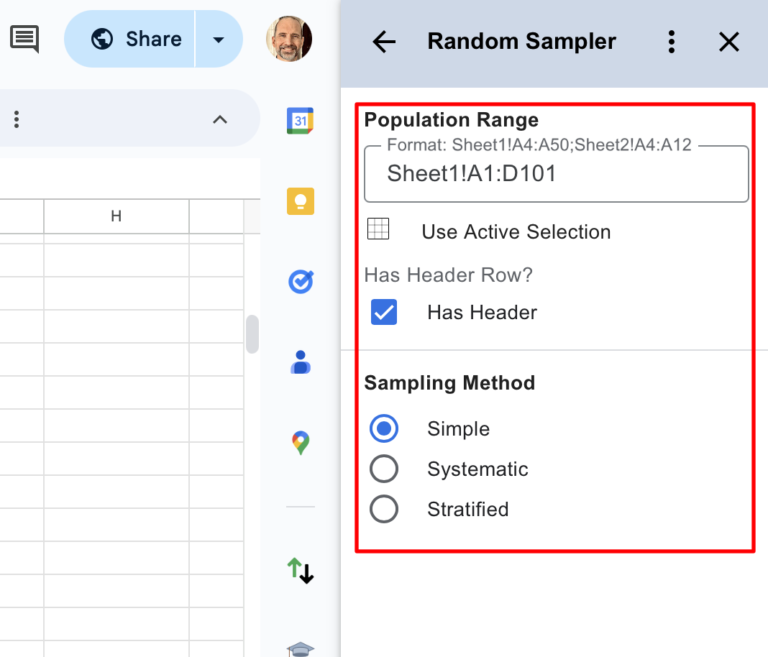 Taking a Random Sample in Google Sheets: Two Methods - Sheets Help